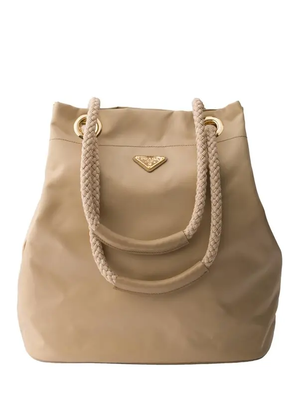 Prada Large Re-nylon Bucket Bag - Brown