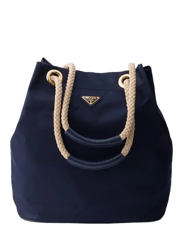 Prada Mariner Large Re-nylon Bucket Bag - Blue