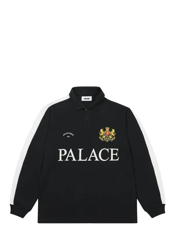 PALACE Established Long-sleeve Polo - Black