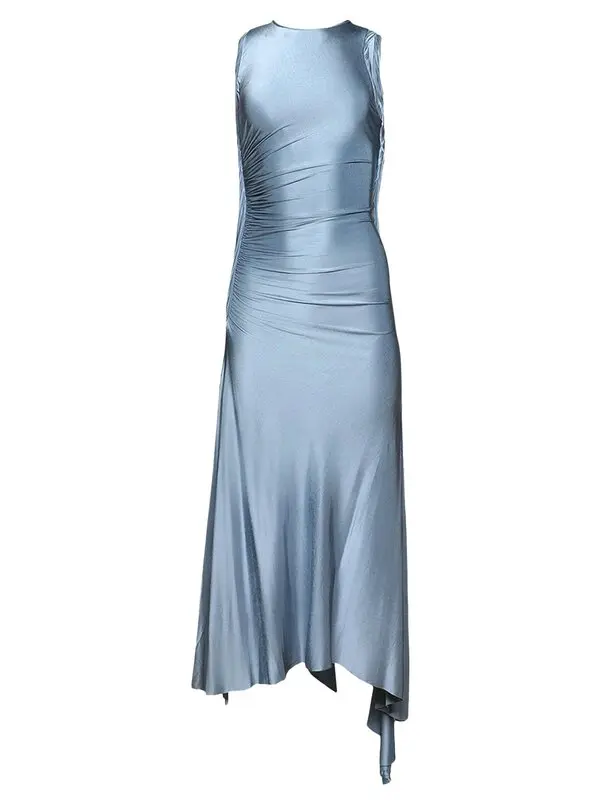 Victoria Beckham Twist Detail Dress - Grey