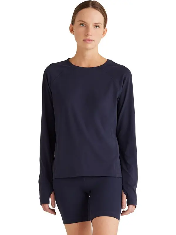 Quince Ultra-form Long Sleeve Top - Deep Navy