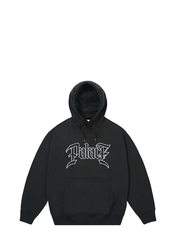 PALACE Le Script Hood - Black