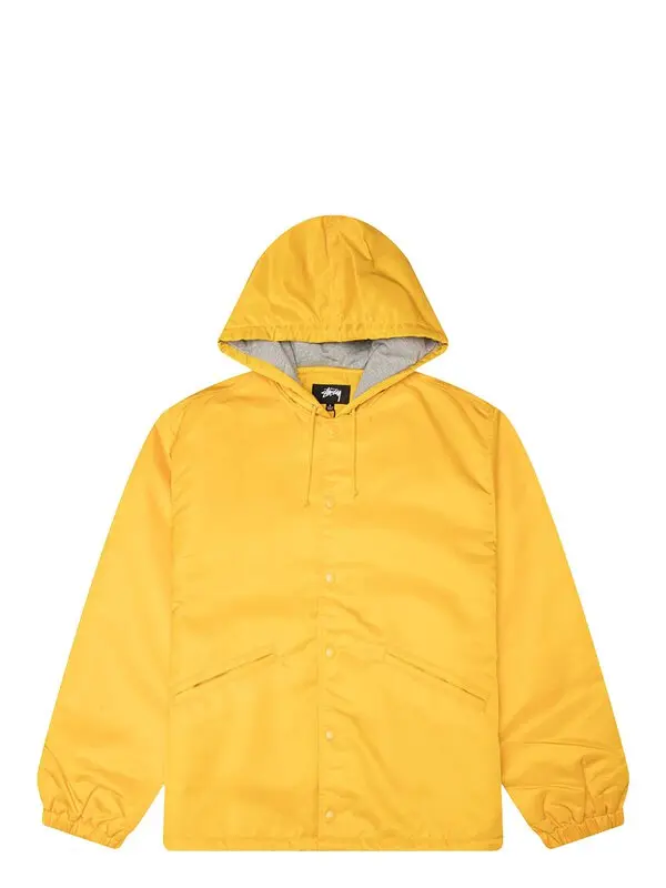 StÜssy Hooded Coaches Jacket - Yellow