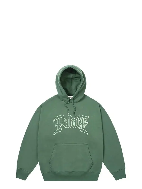 PALACE Le Script Hood - Green