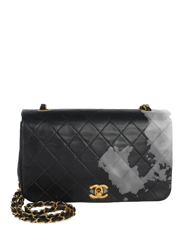 Chanel Vintage Quilted Lambskin Flap Bag 1989-1991 - Black