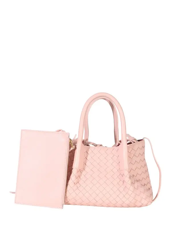 Bottega Veneta Nappa Intrecciato Pinacoteca Tote - Pink