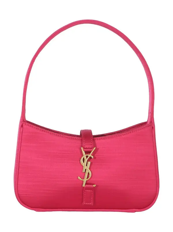 Saint Laurent Satin Le 5 A 7 Hobo - Pink