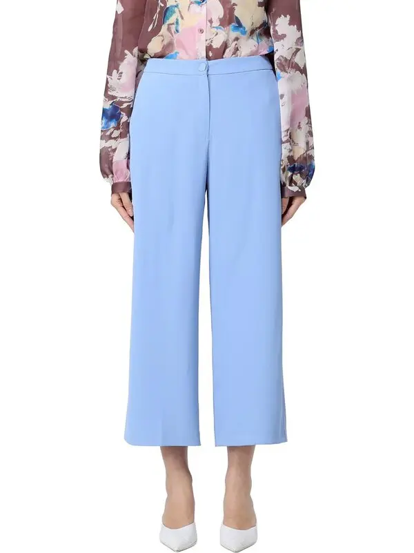 HANITA Wide Leg Pants - Gnawed Blue