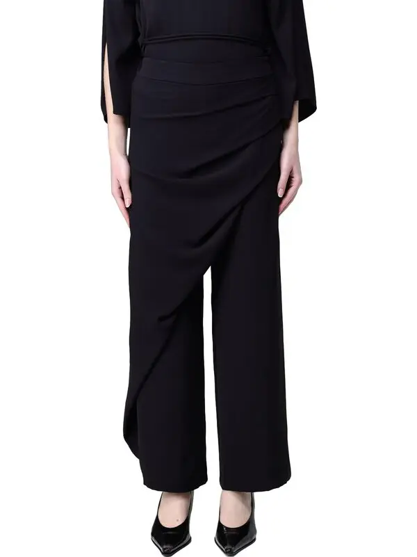 HANITA Wide Leg Trousers - Black
