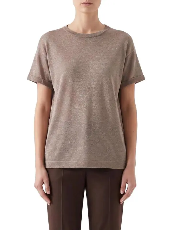 Brunello Cucinelli Crewneck T-shirt - Nude