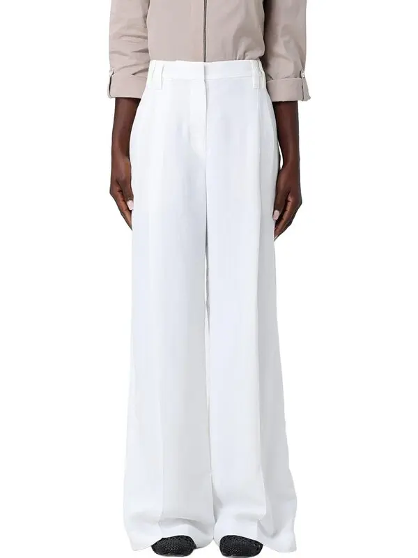Brunello Cucinelli Wide Leg Pants - Beige