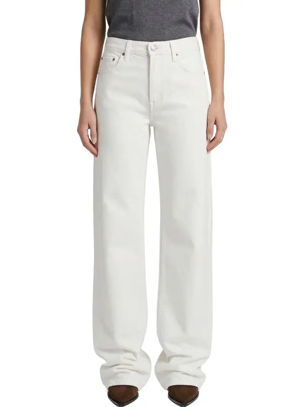 AGOLDE Straight Leg Jeans - White