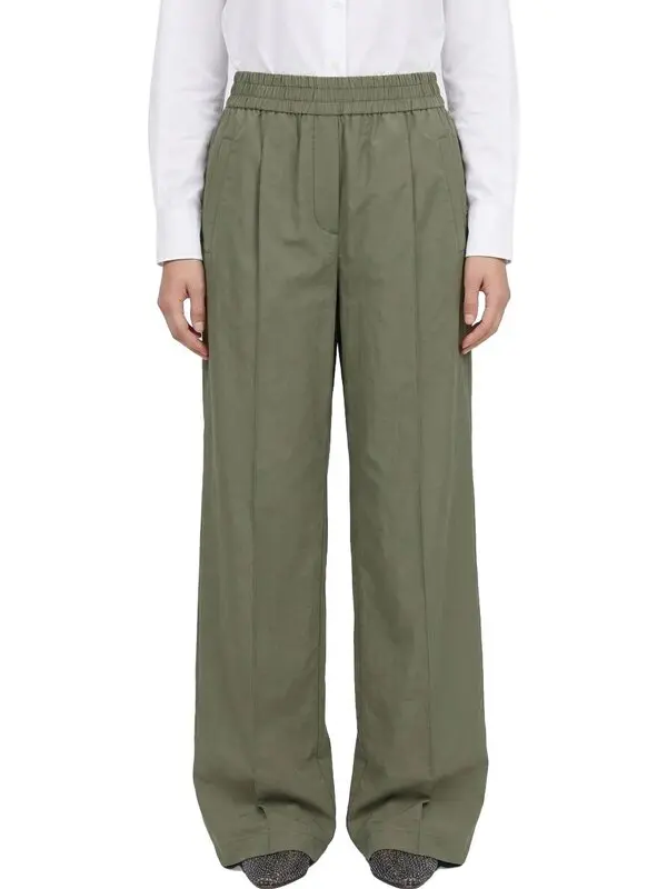 Brunello Cucinelli Wide-leg Trousers - Green