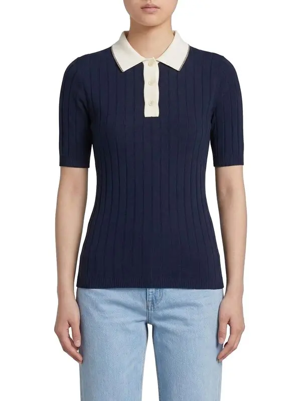 Brunello Cucinelli Polo Shirt - Blue