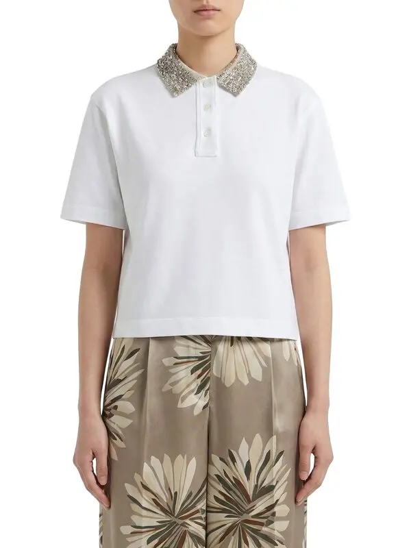 Brunello Cucinelli Polo Shirt - White