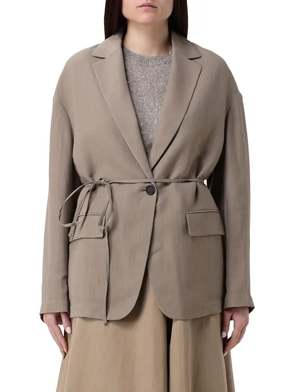 Brunello Cucinelli Viscose Blazer - Sand