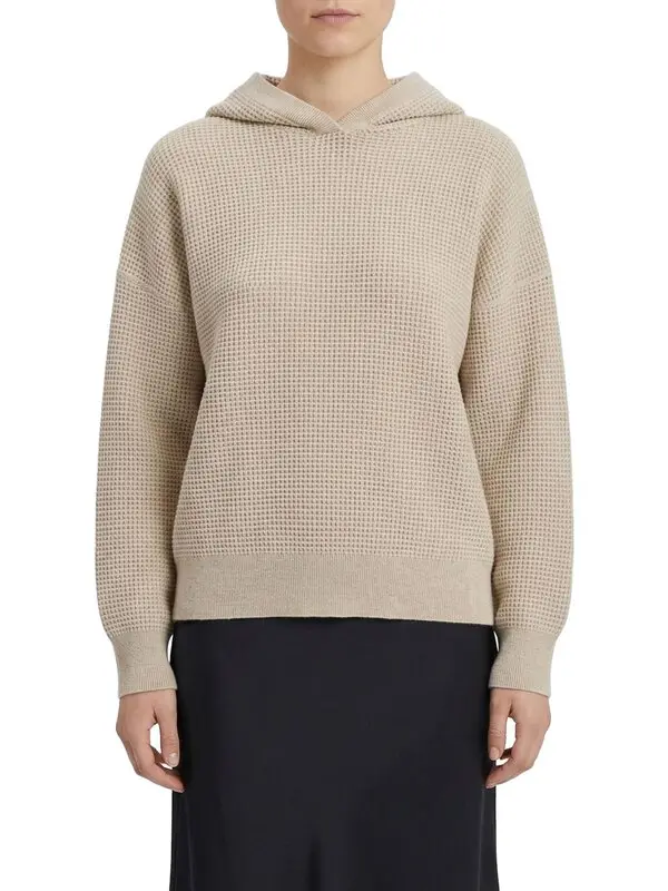 Brunello Cucinelli Cashmere Knit Hooded Sweater - Beige