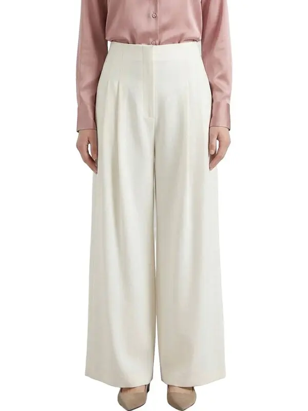Brunello Cucinelli Wide Leg Pants - Butter