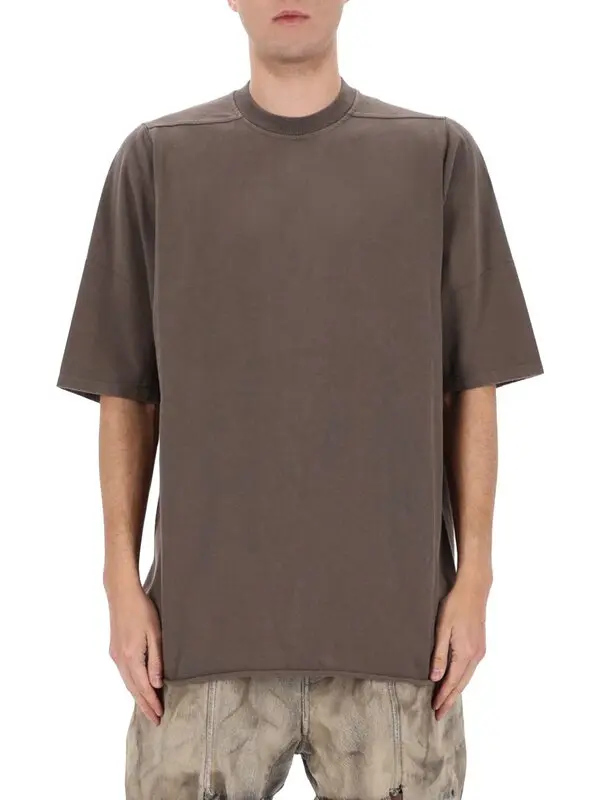 Rick Owens Cotton Oversized T-shirt - Brown