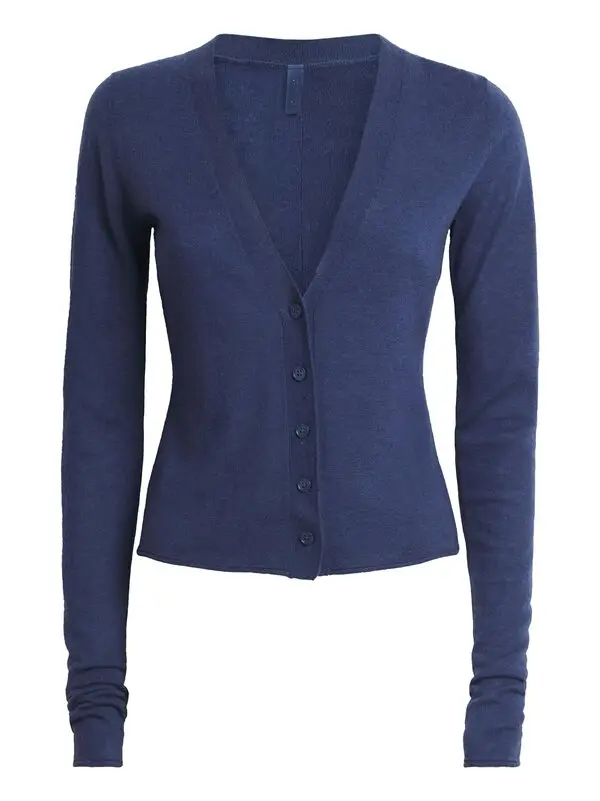 SKIMS Cashmere Cardigan - Blue