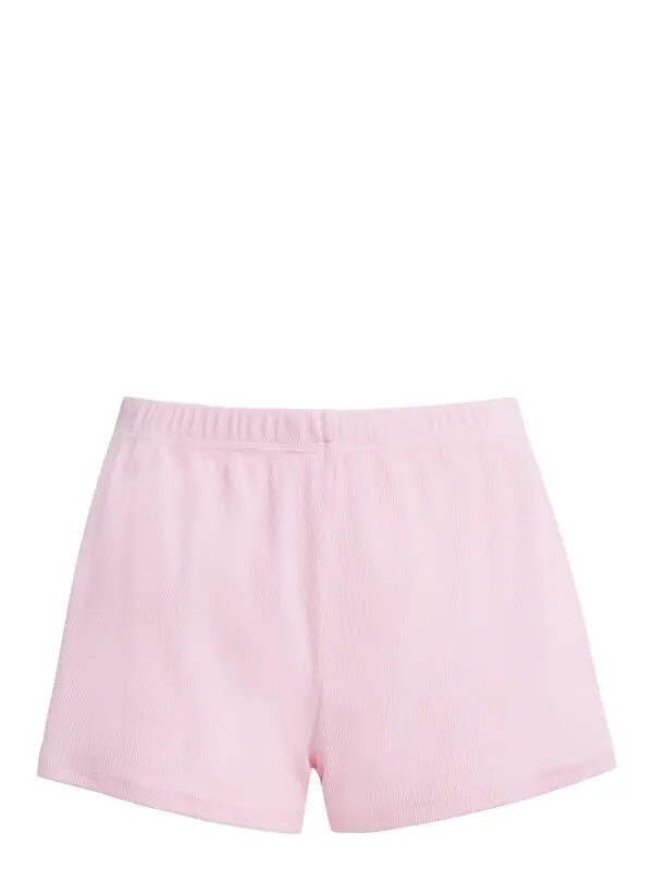 SKIMS Cotton Ribbed Shorts - Pink