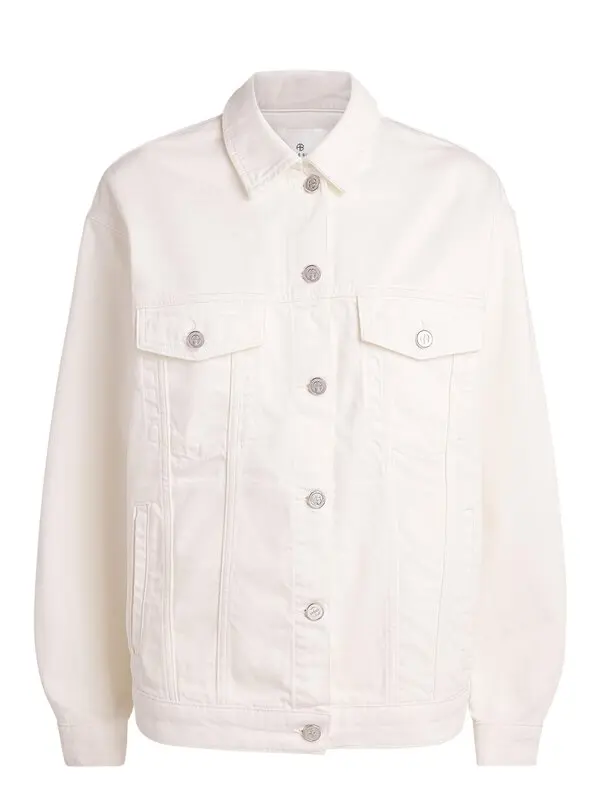 ANINE BING Rory Denim Jacket - Ivory