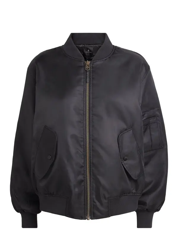 ANINE BING Leon Bomber Jacket - Black