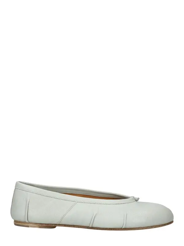 MAISON MARGIELA Leather Tabi Ballet Flats - Beige