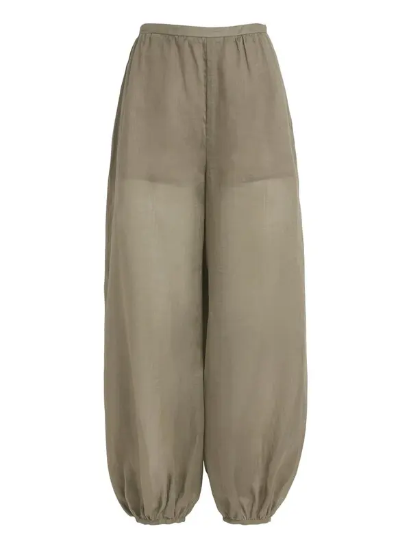 Bite Studios Ramie Airy Trousers - Green