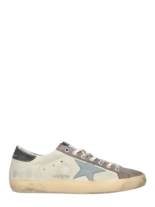 GOLDEN GOOSE Super-star Leather Sneakers - Beige