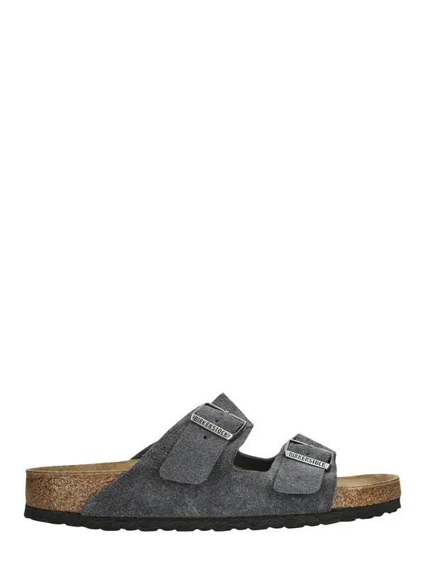 BIRKENSTOCK Suede Arizona Sandals - Grey