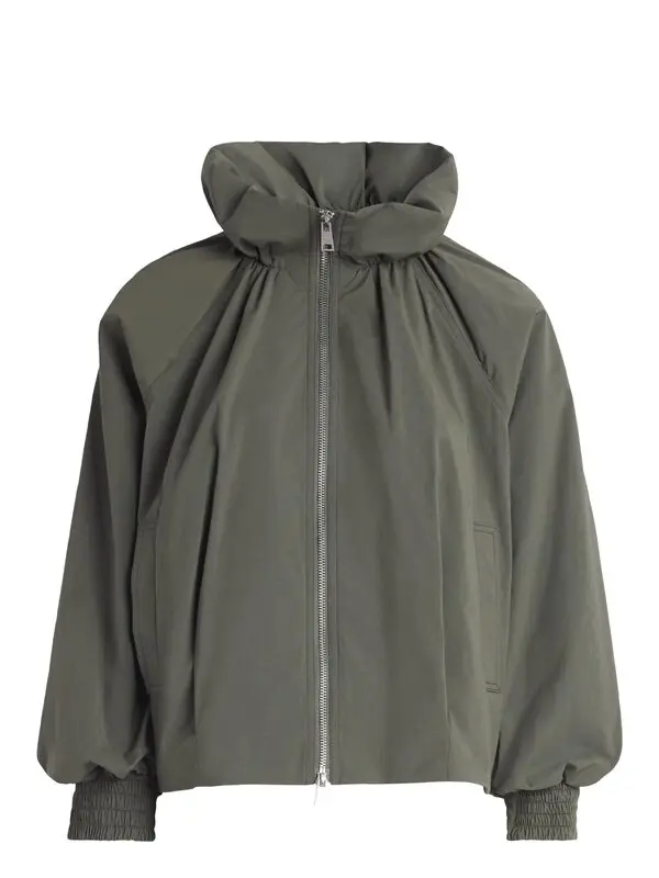 Veronica Beard Circe Bubble Bomber Jacket - Green