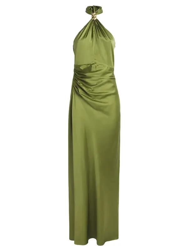 Veronica Beard Silk-blend Izaren Maxi Dress - Green