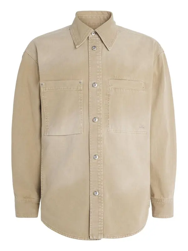 WOOYOUNGMI Denim Overshirt - Beige