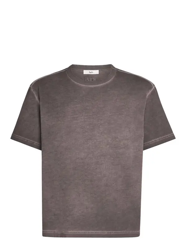 Séfr Cotton Mauro T-shirt - Brown