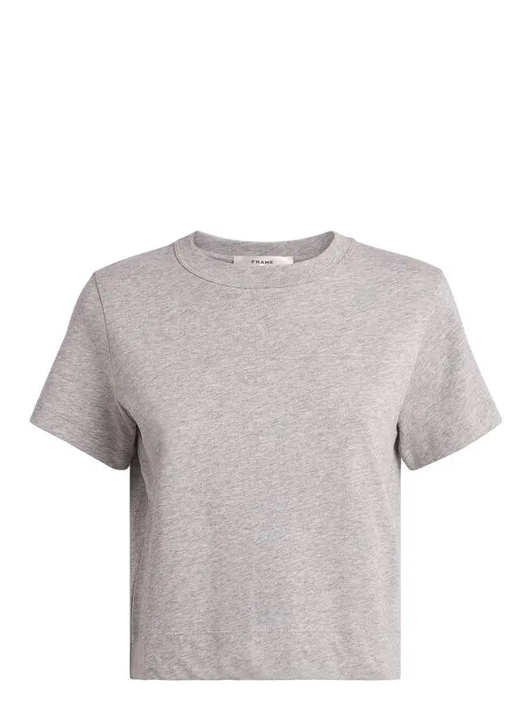 FRAME The Heather Boxy T-shirt - Grey