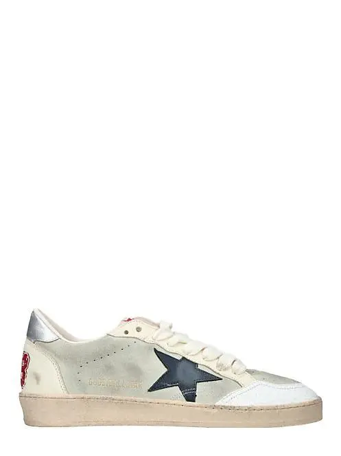 GOLDEN GOOSE Ballstar Suede Trainers - White/comb