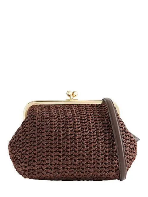 COACH Kisslock Raffia Bag - Maple