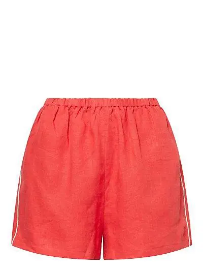 Second Summer Linen Shorts - Red