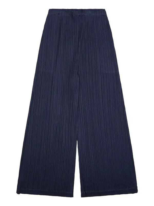 Issey Miyake Pleated Pantalone - Blue
