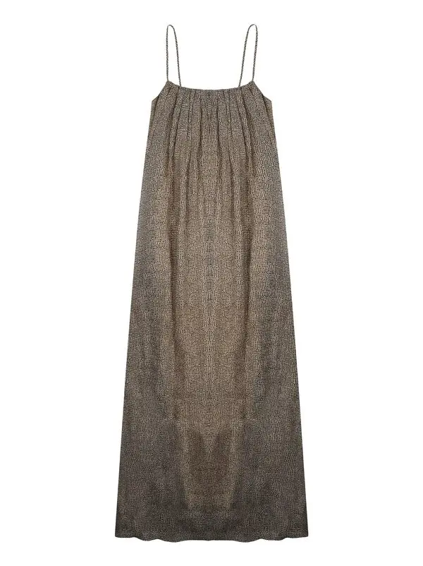 ALYSI Long Dress - Brown
