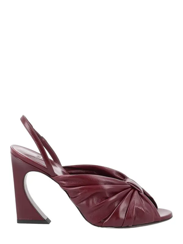 Fendi Arco Slingbacks - Bordeaux