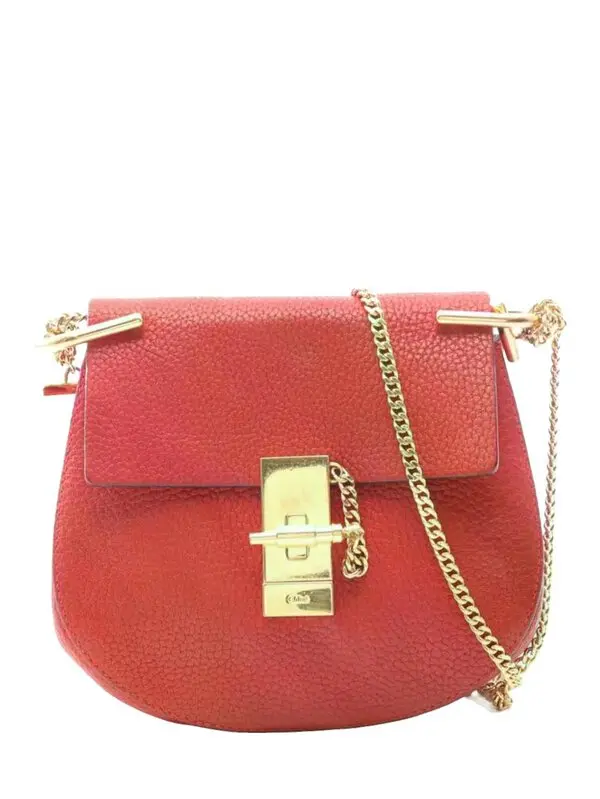 Chloé 2000s Drew Shoulder Bag With Chain Strap - Red