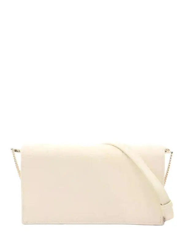 BVLGARI 2010s Infiniteum Logo-debossed Crossbody Bag - Neutrals