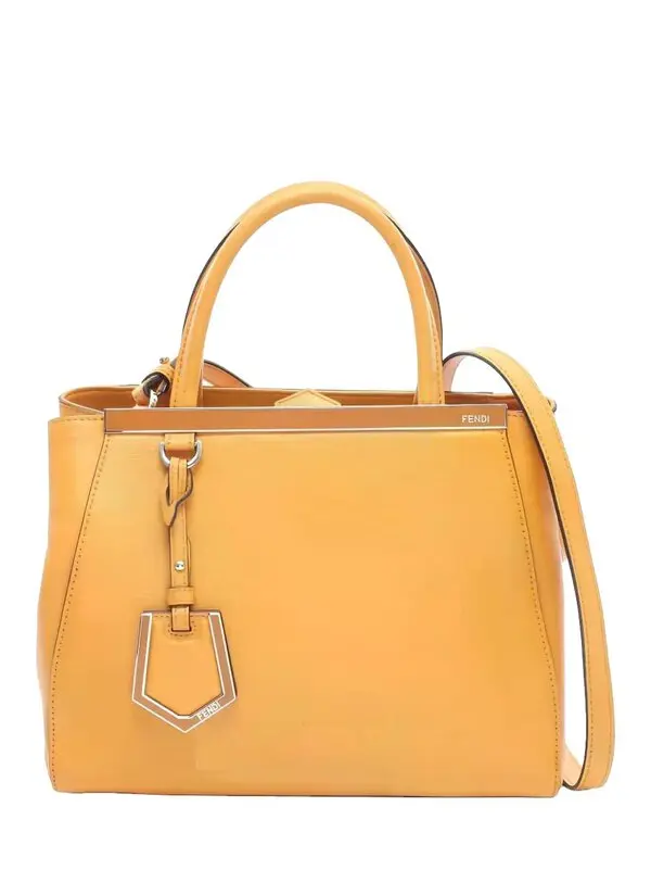 Fendi 2000s Petite 2jours Leather Tote - Orange