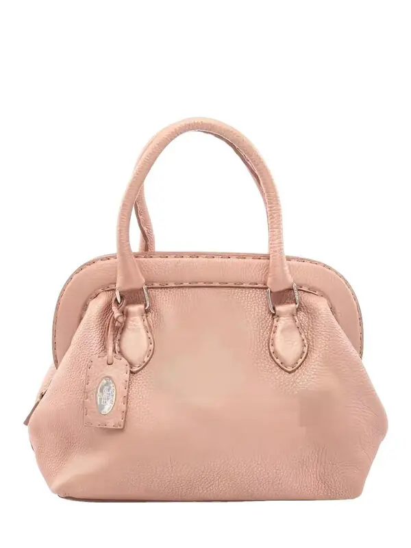 Fendi 2000s Selleria Leather Tote Bag - Pink