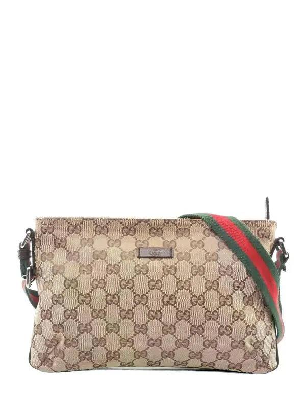 Gucci 2000s Gg Canvas Shoulder Bag - Neutrals