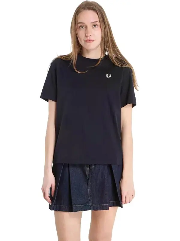 Fred Perry Crew Neck Logo T-shirt - Blue