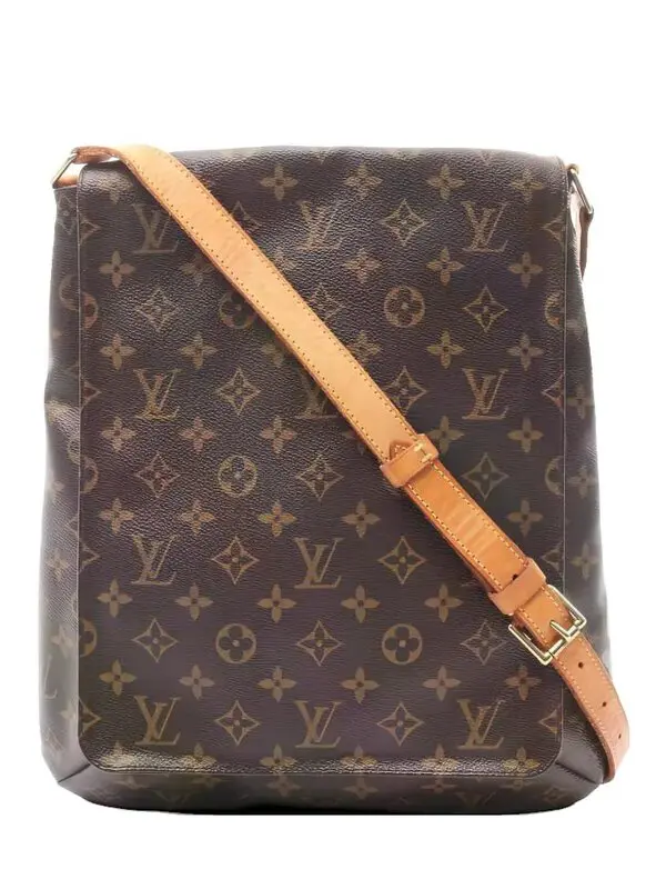 LOUIS VUITTON 2002 Musette Monogram Cross Body Bag - Brown