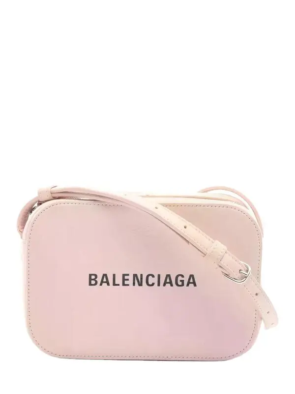 Balenciaga 2000s Xs Camera Leather Shoulder Bag - Pink